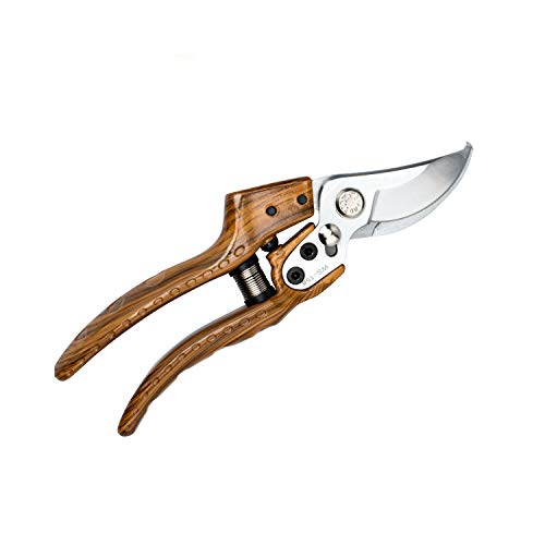 Professional Sharp Pruners, Garden Pruners, Tree Trimmers Secateurs, Bypass Pruning Shears, Secateurs, Hand Pruner, Garden Shears, Gardening Shears Clippers for Plants, Gardening Cutter (Wood Grain)