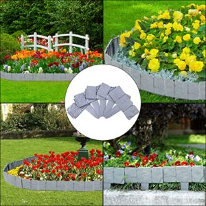 Garden Fence,Garden Edging,Landscape Edging,for DIY Decorative Patios Lawn Paths Landscape Walkways Flower Bed Edging (20 PCS)