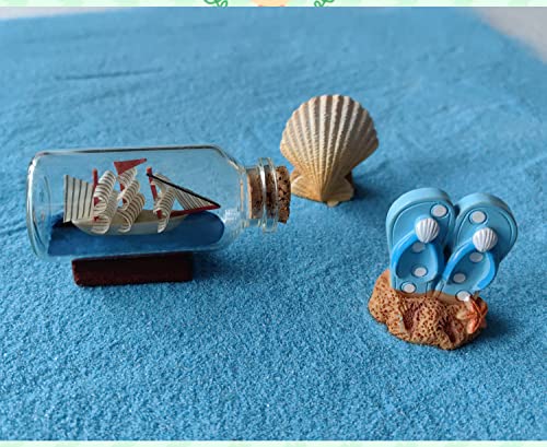 HYG Fairy Garden Accessories, Miniature Kit, Undersea Paradise, Mini Ocean Assesseries, Seabed Scenery Accessories Outdoor Figurines Set (a) a 8*8*9 2110111905