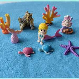 HYG Fairy Garden Accessories, Miniature Kit, Undersea Paradise, Mini Ocean Assesseries, Seabed Scenery Accessories Outdoor Figurines Set (a) a 8*8*9 2110111905