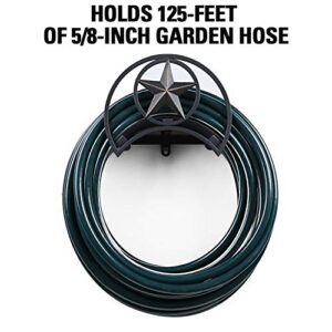 GOFORWILD Garden Hose Holder, Decorative Hose Butler Sturdy Water Hose Rack, Durable Wall Hose Hanger, Holds 125-Feet of 5/8-Inch Hose, Hose Reel, Made of Gauge Steel (9.8)