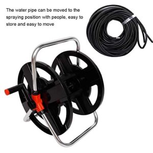 PAER Garden Hose Reel, 115 FT Portable Tote Hose Reel Cart, Rope Hose Storage Stand Water Hose Holder, Outside Water Pipe Rack Winding Tool for Garden, Lawn, Farm, Car Washes