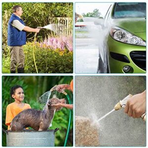 Heavy Metal Hose Nozzle, Garden Hose Nozzle, High Pressure Water Nozzle, Adjustable Watering Mode, Brass Nozzle With Quick Connector, For Pet Shower, Garden Plant Watering, Car Cleaning Nozzle (02)