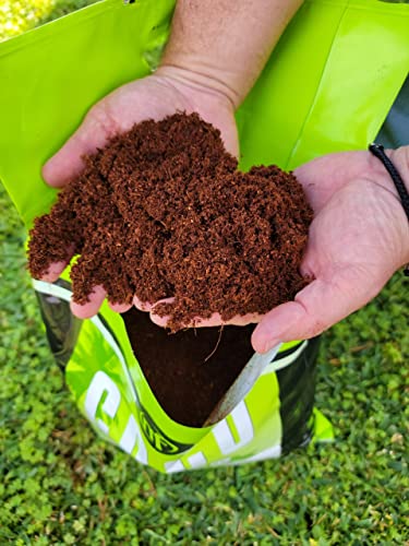 Coco Coir Premium RHP Certified Pre Buffered Pure Organic Coconut Coir Fiber Plant Grow Potting Soil 9 Quarts / 10 Liter / 2.6 Gallon Indoor/Outdoor Flower Vegetable Garden