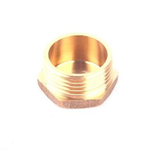 kammas 3pcs 3/4 inch male thread copper hose plug garden irrigation copper end cap plumbing fittings – (diameter: connector, color: gold)