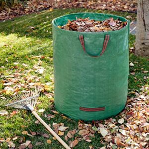 MEKKAPRO 3-Pack 72 Gallons Garden Bag - Reusable Yard Waste Bags, Lawn Pool Garden Waste Bag, Gardening Bags, Leaf Bag Lawn Bags