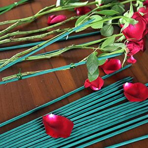 Garden Wood Stakes,HOUNANG Green Bamboo Plant Support Stakes,Flower/Orchid/Tomato Wooden Stakes for Gardening,Plant Stakes and Supports for Potted Plants - 25Pcs 18 Inches