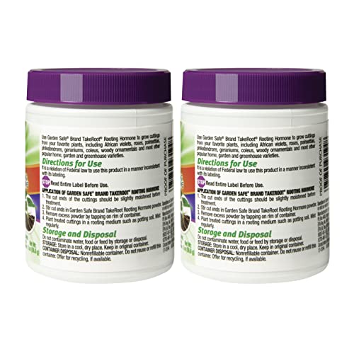 Garden Safe Brand TakeRoot Rooting Hormone, Helps New Plants grow from Cuttings, 2 Ounces, 2 Pack