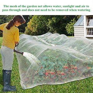 Garden Netting , Plant Covers 8 x 24Ft Bird Mosquito Insect Bug Barrier Mesh for for Vegetable Plants Fruits Flowers Crops Greenhouse Row Cover Raised Bed Barrier Screen Protection Net Cover