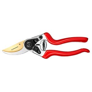 EnduroPRO Titanium Pruning Shears - Best Garden Shears, Tree Trimmer, Hand Pruner-Ideal Branch, Hedge, Shrub & Bush Clippers-Razor Sharp Bypass Secateurs Ergonomic Gardening Tool for Effortless Cuts