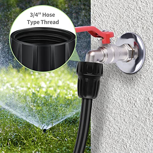 Moistenland Irrigation Fittings for Garden Hose (Garden Faucet to 1/2 Tube)