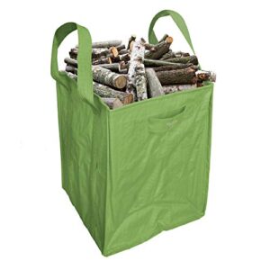 Martha Stewart MTS-MLB1-P2 48-Gallon Multi-Purpose Re-Usable Heavy Duty Garden Leaf and Debris Bag with Reinforced Shoulder Straps and Side Handles (Bay Leaf Green)