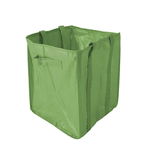 Martha Stewart MTS-MLB1-P2 48-Gallon Multi-Purpose Re-Usable Heavy Duty Garden Leaf and Debris Bag with Reinforced Shoulder Straps and Side Handles (Bay Leaf Green)