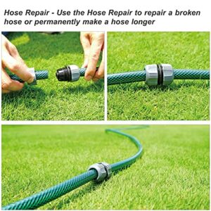 Eden 98063 Multi-Adjustable Flex Design Above Ground Irrigation Garden Sprinkler System, Sprinkler & Hose, DIY Plant Watering Set