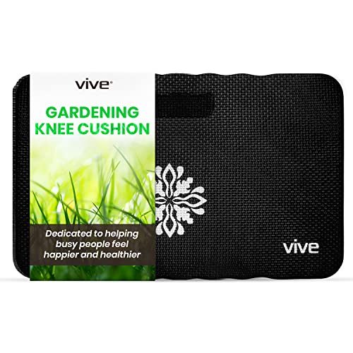 Vive Extra Thick Kneeling Pad for Gardening - Firm Waterproof Knee Mat for Work, Cleaning, Bathing Baby, or Hard Wood Floors - Foam Kneeler for Yoga, Exercise - Great Garden Supplies & Accessories