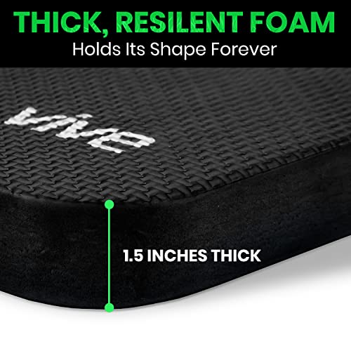 Vive Extra Thick Kneeling Pad for Gardening - Firm Waterproof Knee Mat for Work, Cleaning, Bathing Baby, or Hard Wood Floors - Foam Kneeler for Yoga, Exercise - Great Garden Supplies & Accessories