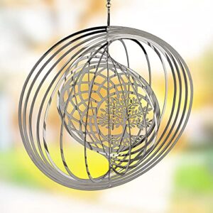 vp home tree of life dreamcatcher kinetic wind spinner for yard and garden wind spinner outdoor metal large hanging dreamcatcher decor 3d garden art wind sculpture spinners kinetic art decorations