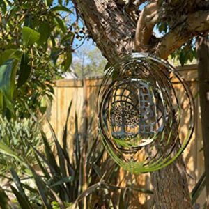 VP Home Tree of Life Dreamcatcher Kinetic Wind Spinner for Yard and Garden Wind Spinner Outdoor Metal Large Hanging Dreamcatcher Decor 3D Garden Art Wind Sculpture Spinners Kinetic Art Decorations