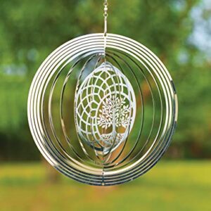 VP Home Tree of Life Dreamcatcher Kinetic Wind Spinner for Yard and Garden Wind Spinner Outdoor Metal Large Hanging Dreamcatcher Decor 3D Garden Art Wind Sculpture Spinners Kinetic Art Decorations