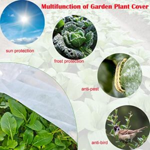 Plant Covers Freeze Protection Floating Row Cover Garden Fabric Cover for Winter Frost Protection Sun Pest Protection and Covers Outdoor Plants 1.5m X 5m (5FT X 16FT)