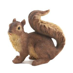 squirrel themed decorative garden sculptures (curious)