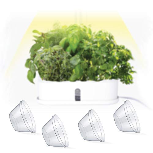 100 Pieces Plastic Grow Domes Plant Pod Grow Domes Cap for Grow Basket Plant Growing Containers for Hydroponic Growing System