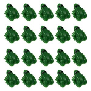 yardwe 20pcs resin mini frogs realistic frog miniature figurines animals model cupcake toppers diy crafts fairy garden moss landscape terrarium ornament accessories