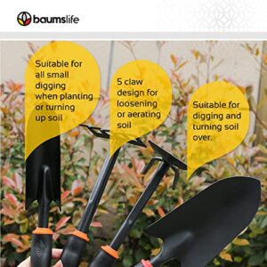 Baums Life Garden Tools Set Heavy Duty Gardening Set 4 Piece Succulent Tools Kit Garden Hand Tools Gift Sets for Women, Men, Gardener, Growers (4PCS)