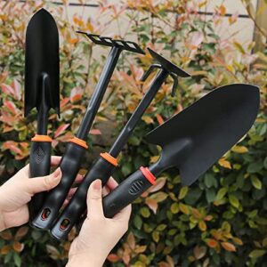 Baums Life Garden Tools Set Heavy Duty Gardening Set 4 Piece Succulent Tools Kit Garden Hand Tools Gift Sets for Women, Men, Gardener, Growers (4PCS)