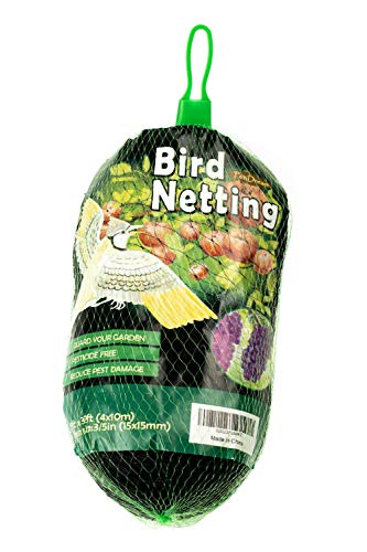 PetiDream Bird Netting -Stops Hawks,Birds from Plants ,Fruit Trees and Vegetables - Perfect as Garden Netting and Protective Net in 13ftx 33ft,Black