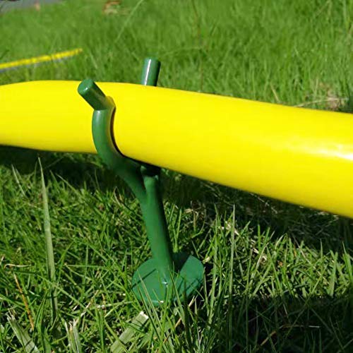 Garden Hose Guide Stake Holder Set of 8 Lawn Hose Support Spike Plant Saver Tool for Garden/Lawn/Yard