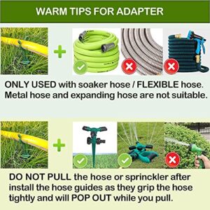 Garden Hose Guide Stake Holder Set of 8 Lawn Hose Support Spike Plant Saver Tool for Garden/Lawn/Yard