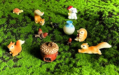 HYG Miniature Fairy Garden Accessories, Figurines, Landscape Set Selected Fairy Garden / Mini Figurines Kits, Potted Horticulture Ornaments Garden Decoration