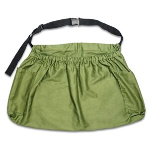 harvesting apron,garden harvest apron,perfect for weeding,vegetables,fruits,berry picking,gathering eggs herb,canvas harvest apron waist belt for gardeners women men with 2 pockets handsfree