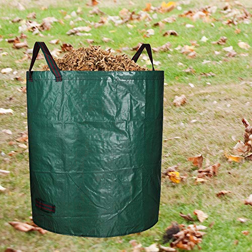 SARHLIO 3 Pack 72 Gallons Reusable Garden Waste Bags Heavy Duty Yard Waste Bag with 4 Handles, Large Capacity Reusable Garden Leaf Bag for Lawn, Leaf, Toys, Fruits, Vegetables(GWB01)