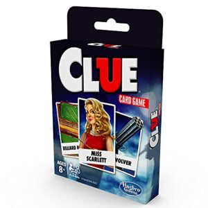 Clue Card Game, 3-4 Player Strategy Game, Travel Games, Christmas Stocking Stuffers for Kids Ages 8 and Up