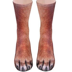 ndlbs funny gifts socks crazy novelty 3d animal dog paw socks gag christmas gifts stocking stuffers for women men and teens xmas gifts