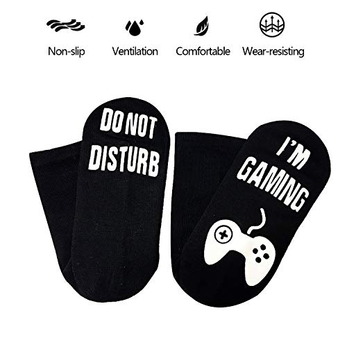 Stocking Stuffers - Funny Novelty Gamer Socks Christmas Gifts for Teen Boys Mens Gamer Kids Sons Husbands Dad