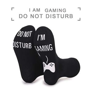 Stocking Stuffers - Funny Novelty Gamer Socks Christmas Gifts for Teen Boys Mens Gamer Kids Sons Husbands Dad