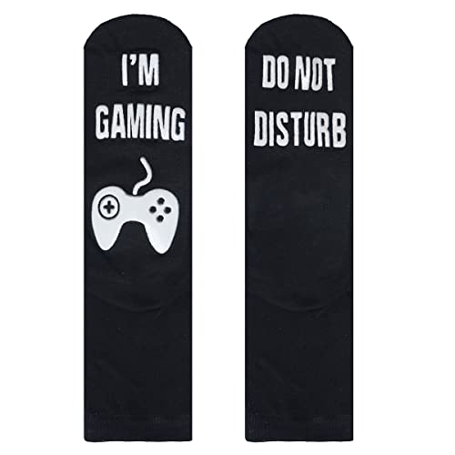 Stocking Stuffers - Funny Novelty Gamer Socks Christmas Gifts for Teen Boys Mens Gamer Kids Sons Husbands Dad