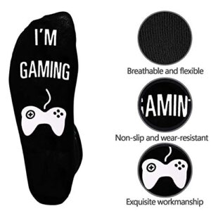 Stocking Stuffers - Funny Novelty Gamer Socks Christmas Gifts for Teen Boys Mens Gamer Kids Sons Husbands Dad