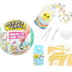 MGA Miniverse Make It Mini Food Cafe Series 1 Mini Collectibles, Blind Packaging, DIY, Resin Play, Stocking Stuffer, NOT Edible, Collectors, 8+, Multicolor (587200)