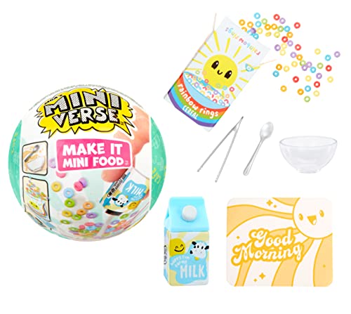 MGA Miniverse Make It Mini Food Cafe Series 1 Mini Collectibles, Blind Packaging, DIY, Resin Play, Stocking Stuffer, NOT Edible, Collectors, 8+, Multicolor (587200)