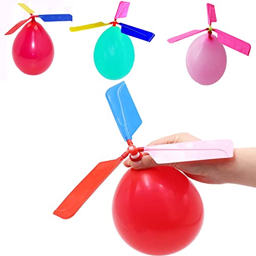 BAIVYLE Kids Toy Balloon Helicopter (12 Pack) Children's Day Gift Party Favor Easter Basket, Stocking Stuffer or Birthday! Flying Toys for Boys and Girls - Outdoor Sport Toy for 7 8 9 10 Year Old