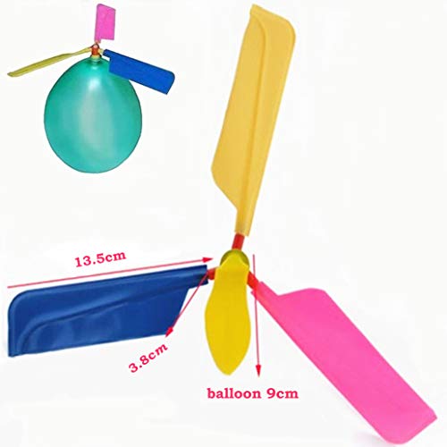 BAIVYLE Kids Toy Balloon Helicopter (12 Pack) Children's Day Gift Party Favor Easter Basket, Stocking Stuffer or Birthday! Flying Toys for Boys and Girls - Outdoor Sport Toy for 7 8 9 10 Year Old