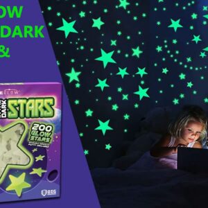 Glow In The Dark Stars with Planets & Constellation Map Includes Sticky Putty for Star Stickers I Outer Space Bright Wall Stickers I Kids Glow In the Dark Ceiling Decorations I Christmas Stocking Stuffer Gift