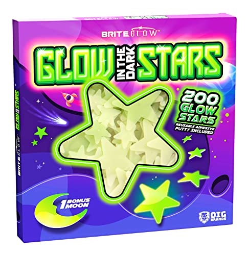 Glow In The Dark Stars with Planets & Constellation Map Includes Sticky Putty for Star Stickers I Outer Space Bright Wall Stickers I Kids Glow In the Dark Ceiling Decorations I Christmas Stocking Stuffer Gift