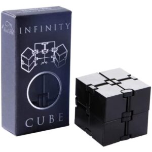 infinity cube fidget toy, sensory tool edc fidgeting game for kids and adults, cool mini gadget best for stress and anxiety relief and kill time, unique idea that is light on the fingers and hands