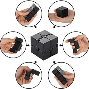 Infinity Cube Fidget Toy, Sensory Tool EDC Fidgeting Game for Kids and Adults, Cool Mini Gadget Best for Stress and Anxiety Relief and Kill Time, Unique Idea That is Light on The Fingers and Hands