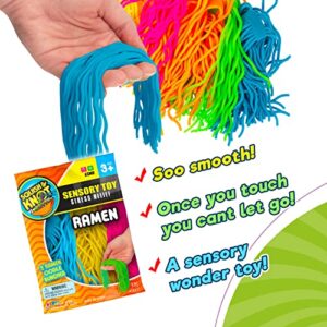 Ramen & Udon Textured Stretchy Noodles (2 Packs) Strings and Super Sensory Fidget Toys for Adults and Kids Stocking Stuffers Fidget Pack. Autism, Anxiety Tactile Toy Kids Party Favor R&U-4799-2s